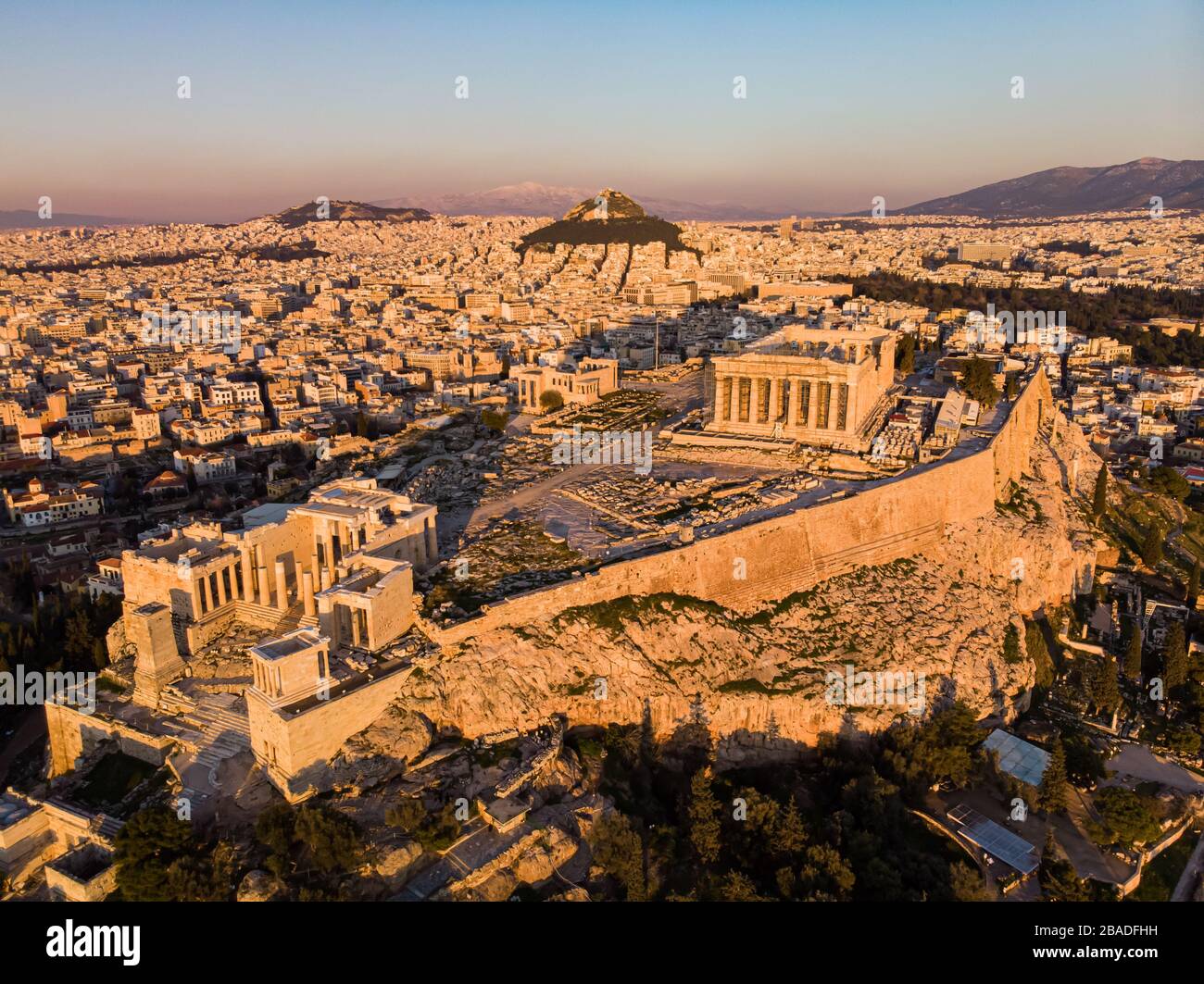 Athens aerial landscape, urban views Stock Photo - Alamy