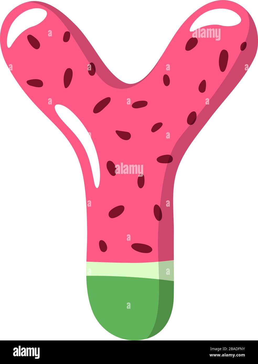 Watermelon Alphabet Sign on the white background - vector illustratiion ...