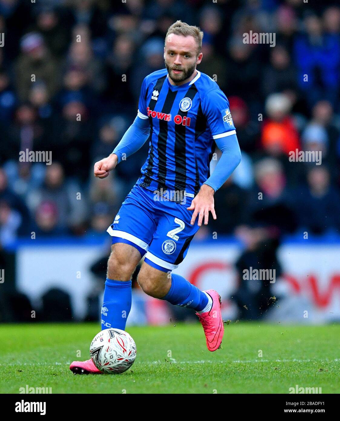 Rochdale's Ryan McLaughlin in action Stock Photo - Alamy