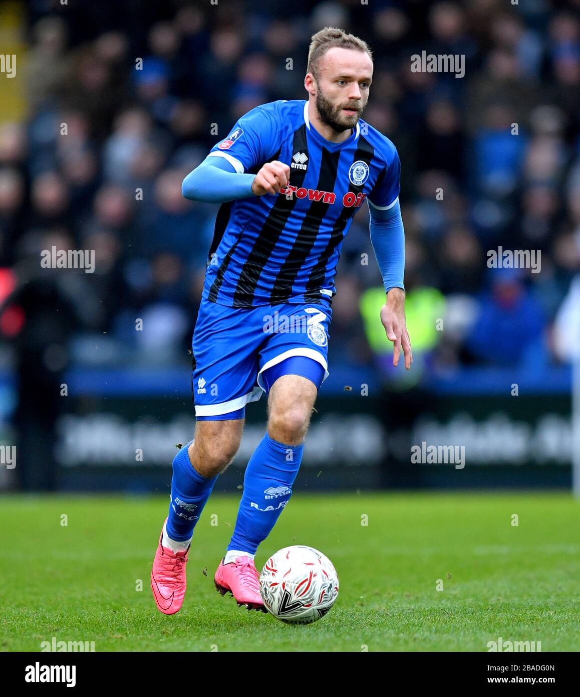 Rochdale's Ryan McLaughlin in action Stock Photo - Alamy