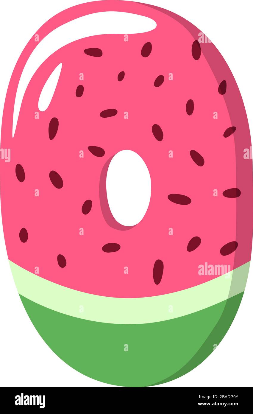 Watermelon Alphabet Sign on the white background - vector illustratiion ...