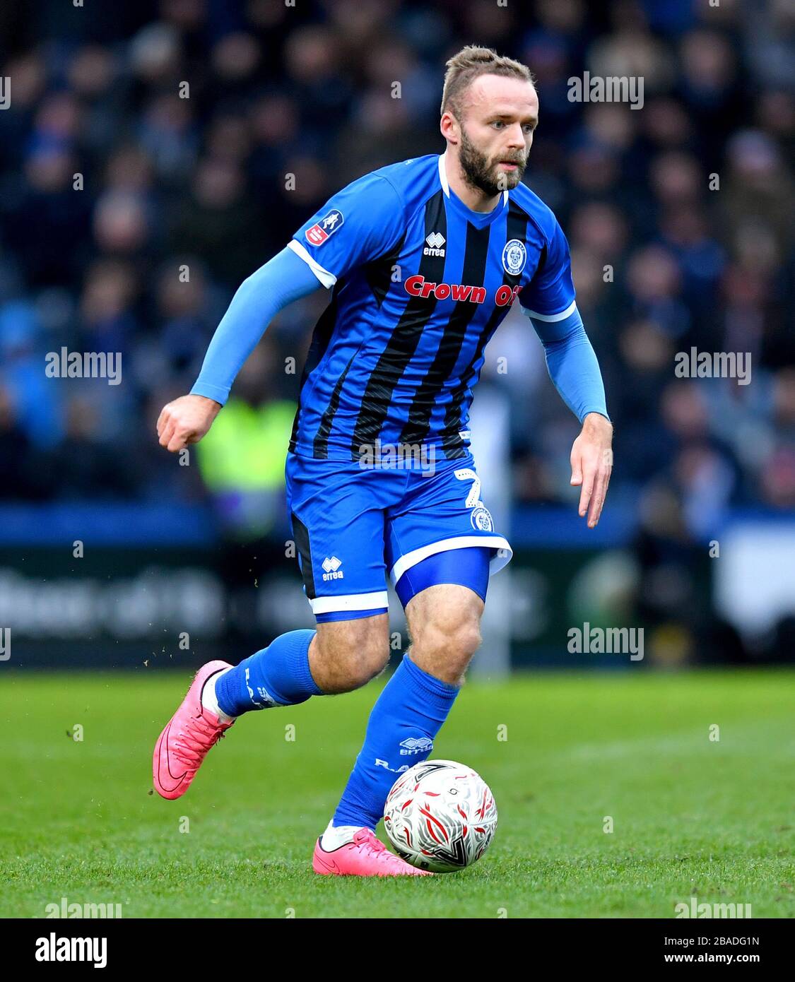 Rochdale's Ryan McLaughlin in action Stock Photo - Alamy