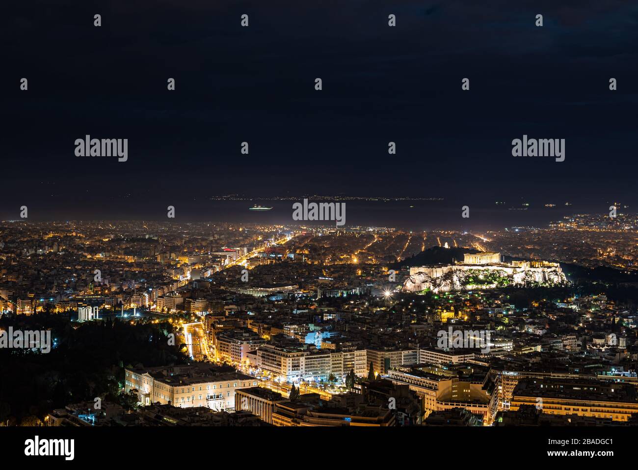 Athens aerial landscape, urban views Stock Photo - Alamy