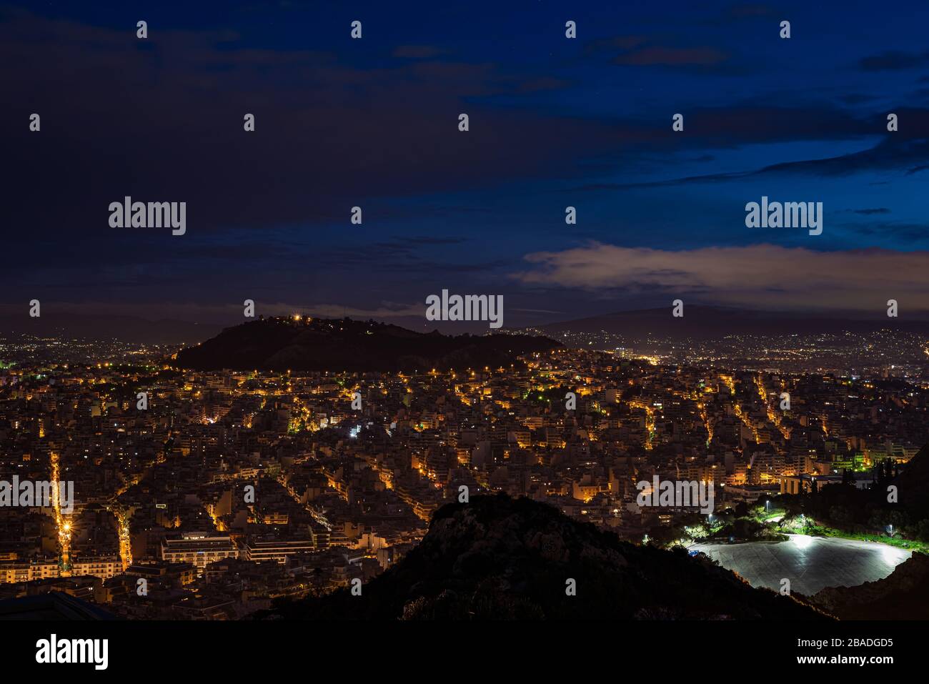 Athens aerial landscape, urban views Stock Photo - Alamy