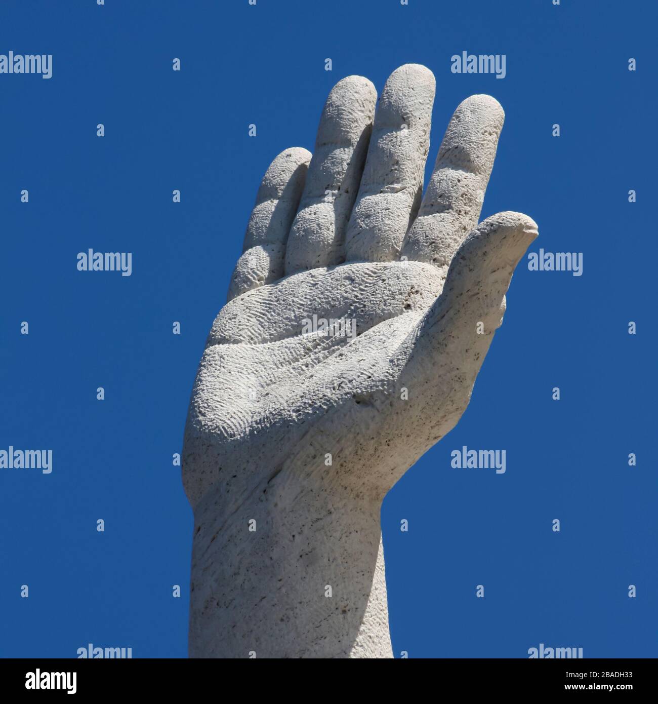 Hand warning sign stop hi-res stock photography and images - Alamy