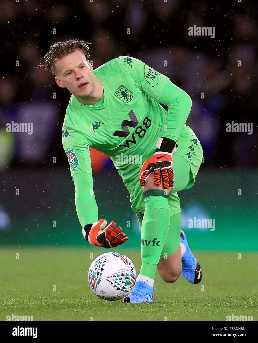 Aston Villa goalkeeper Orjan Nyland Stock Photo - Alamy