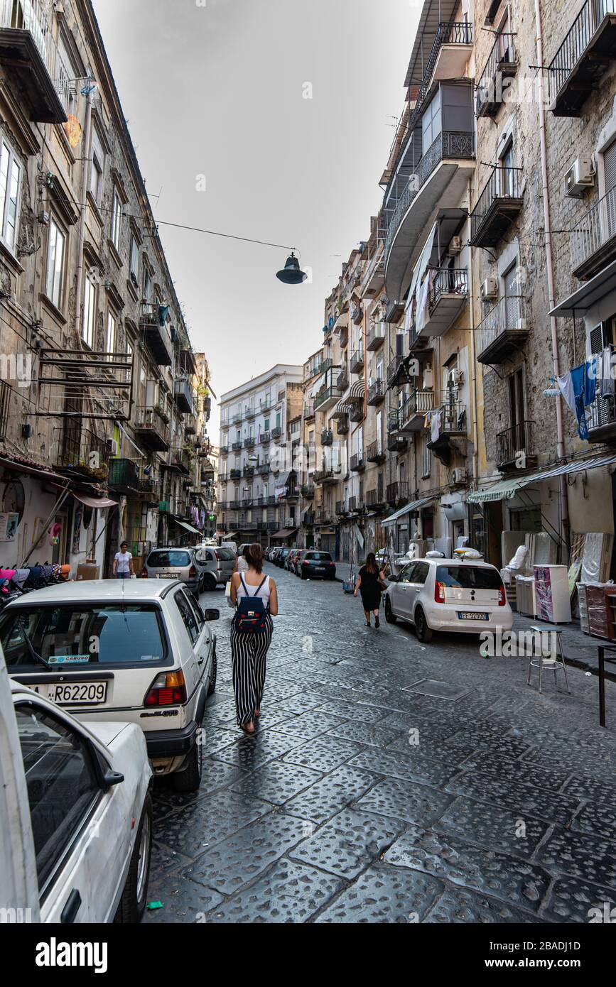 Naples girl street italy hi-res stock photography and images - Alamy