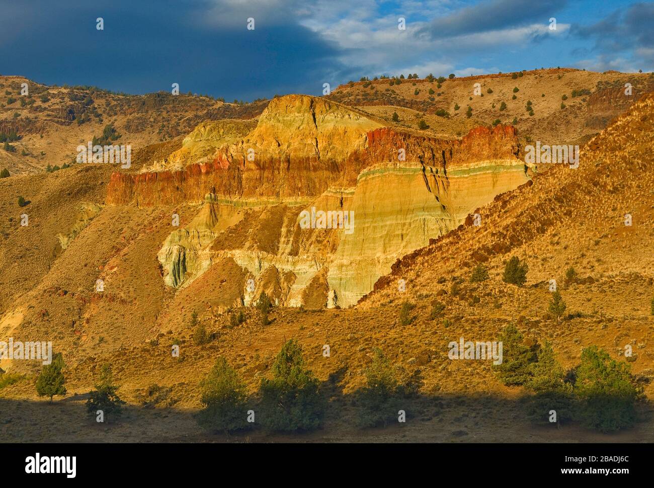 Cathedral Rock in John Day River Valley at John Day Fossil Beds ...
