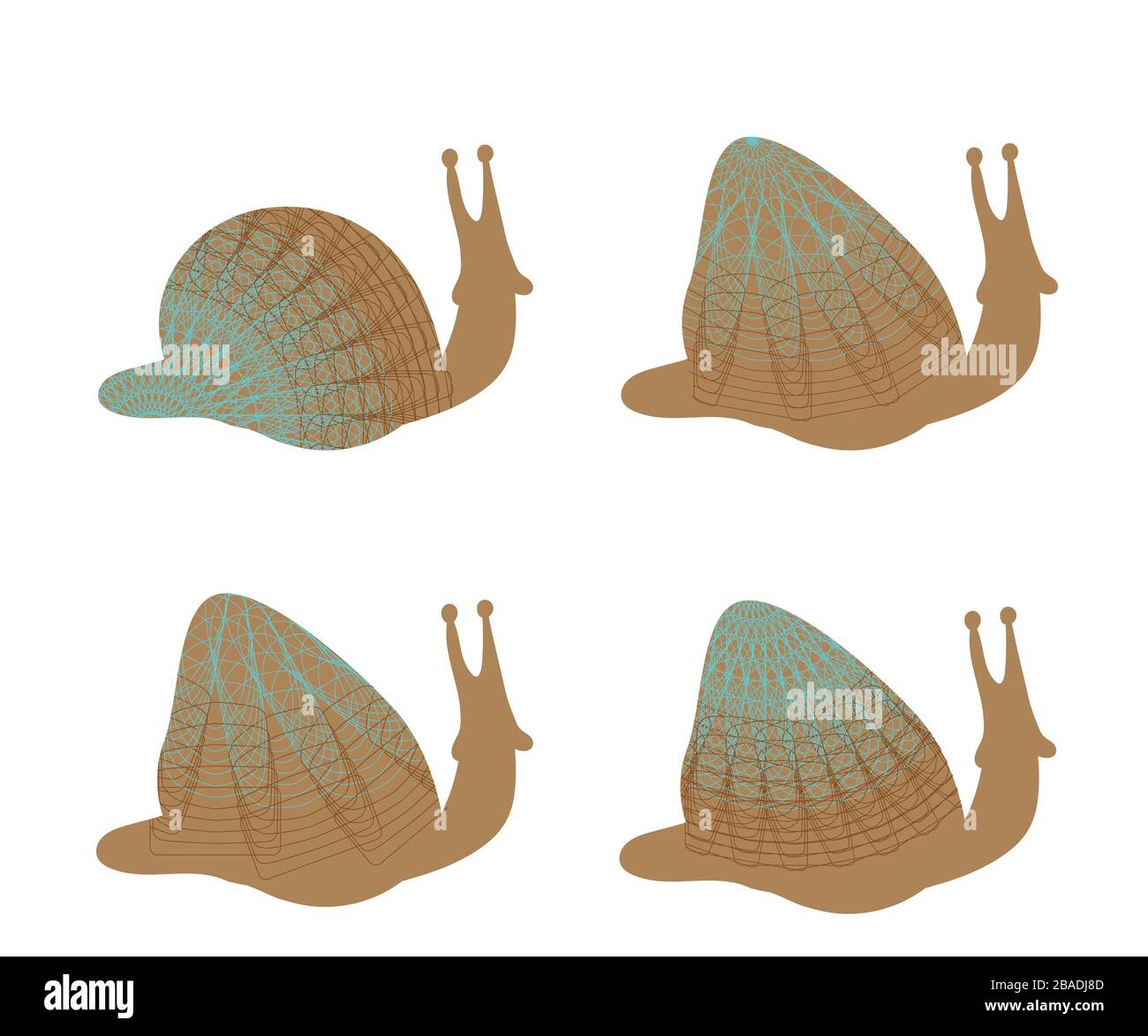 Snail s vector set, element Stock Vector Image & Art - Alamy