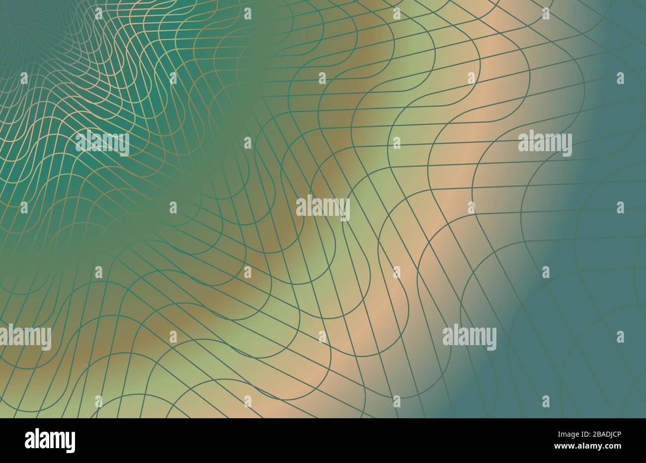 Wavy style thin lines Stock Vector Images - Alamy