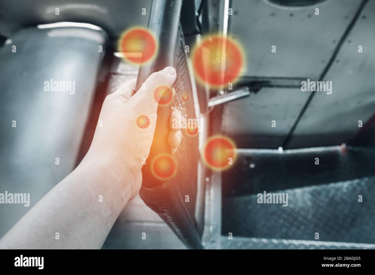 Bus handrail hi-res stock photography and images - Alamy