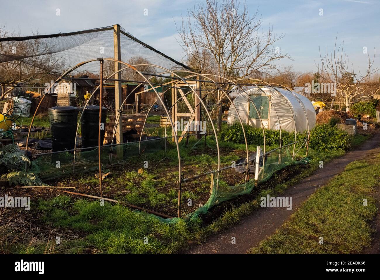 Polytunnel erecting hi-res stock photography and images - Alamy