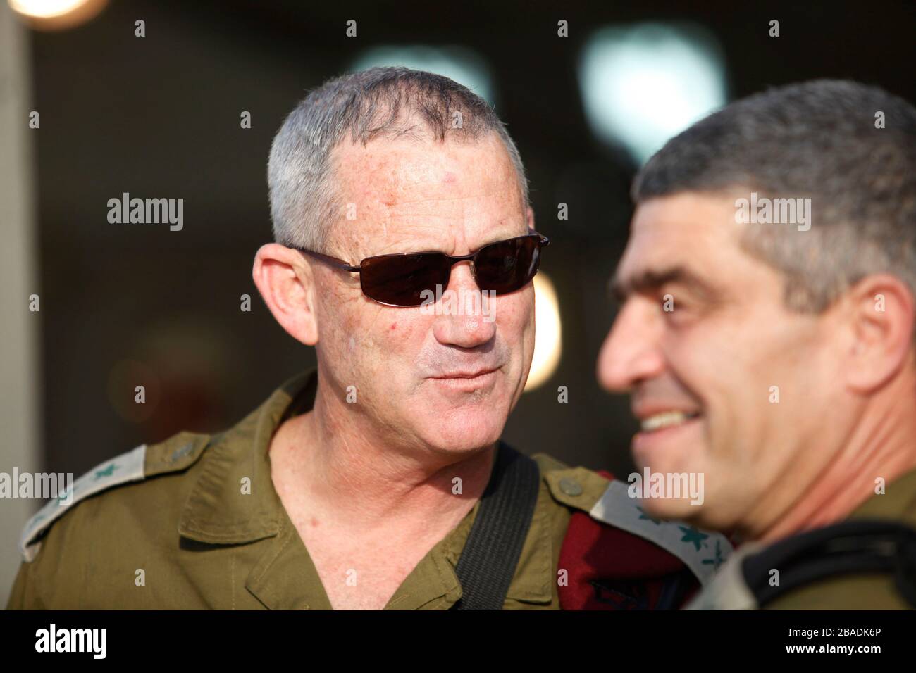 Benny Gantz Israel's IDF Chief of staff (L) General Tal Russo(C) and ...