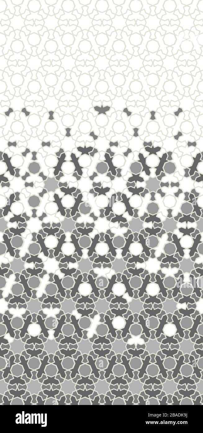 Geometric grey islamic vector seamless background Stock Vector Image ...