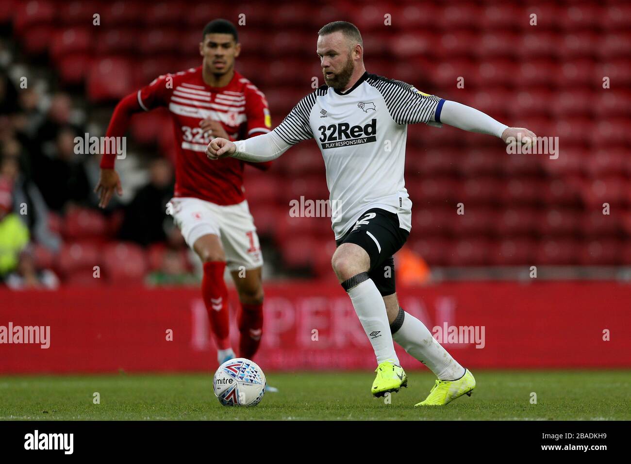 Derby County's Wayne Rooney in action Stock Photo - Alamy