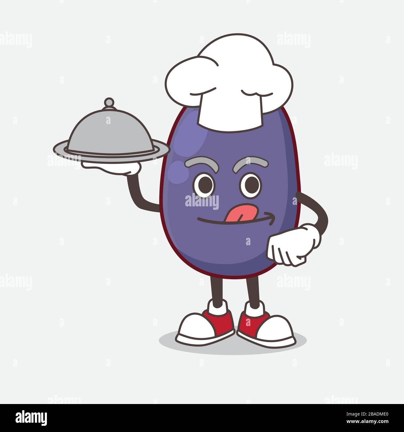 Purple Java Plum Mascot Character Vector Illustration Stock Vector ...