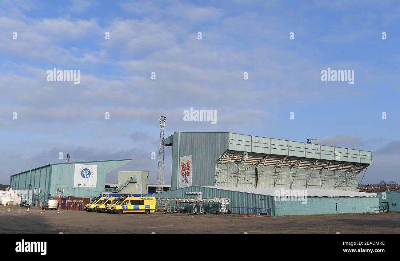 A general view of Prenton Park, home of Tranmere Rovers Stock Photo - Alamy