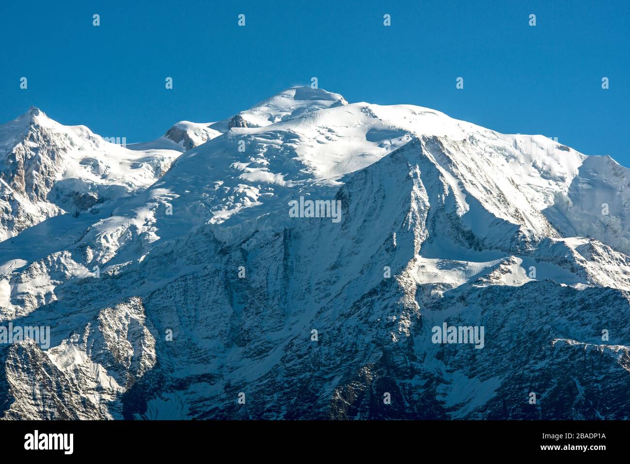 France french alps alpine mont blanc massif mountain vista hi-res stock ...