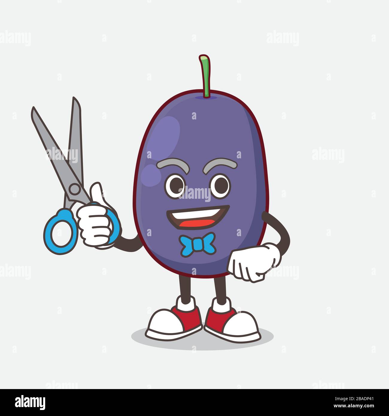 Purple Java Plum Mascot Character Vector Illustration Stock Vector ...