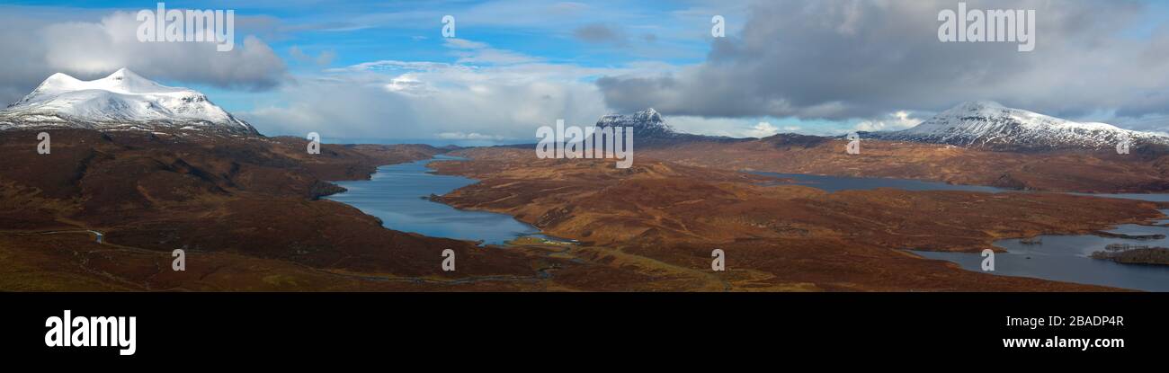 Assynt panoramic hi-res stock photography and images - Alamy
