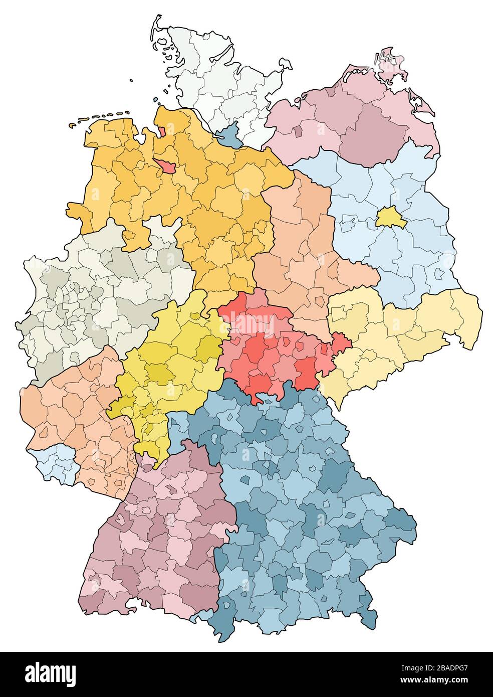 West germany map hi-res stock photography and images - Alamy