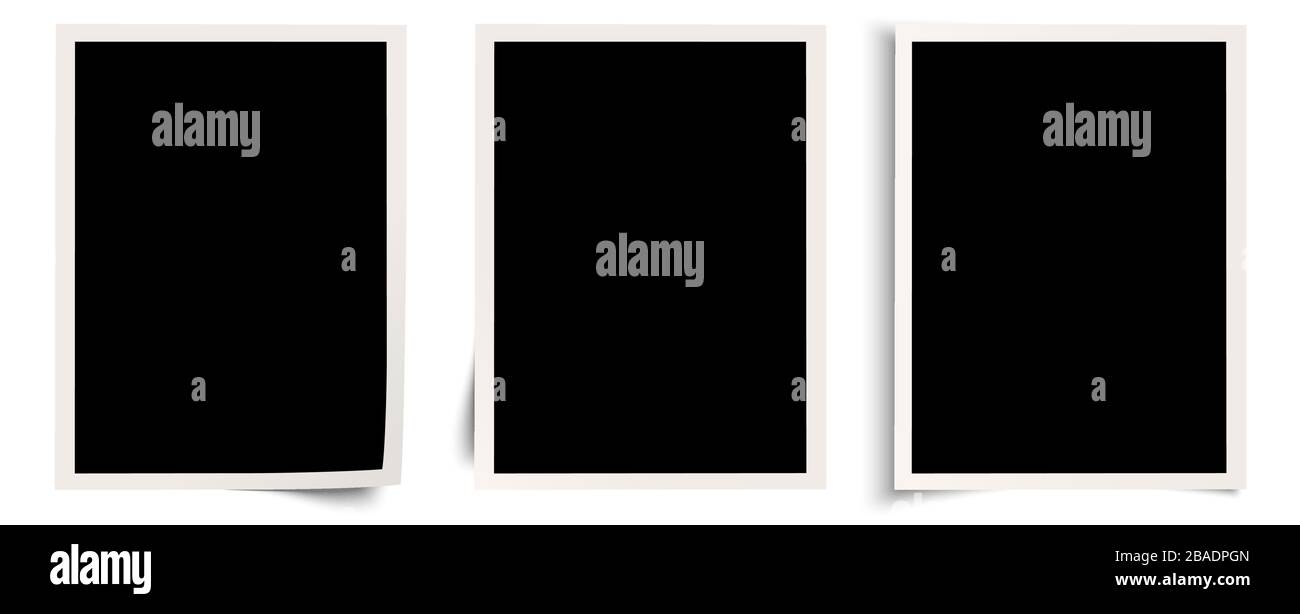 collection of four old photos with different shadows Stock Vector Image ...