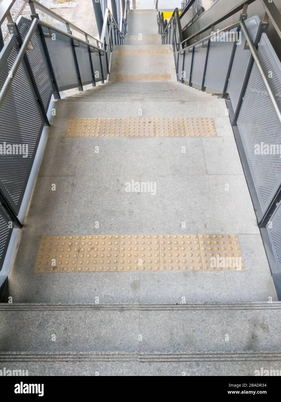 Corridor steel handrail hi-res stock photography and images - Alamy