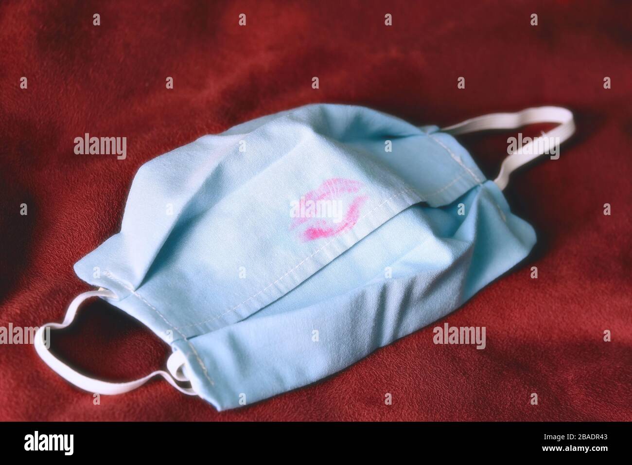 Lipstick kiss on a mask hi-res stock photography and images - Alamy