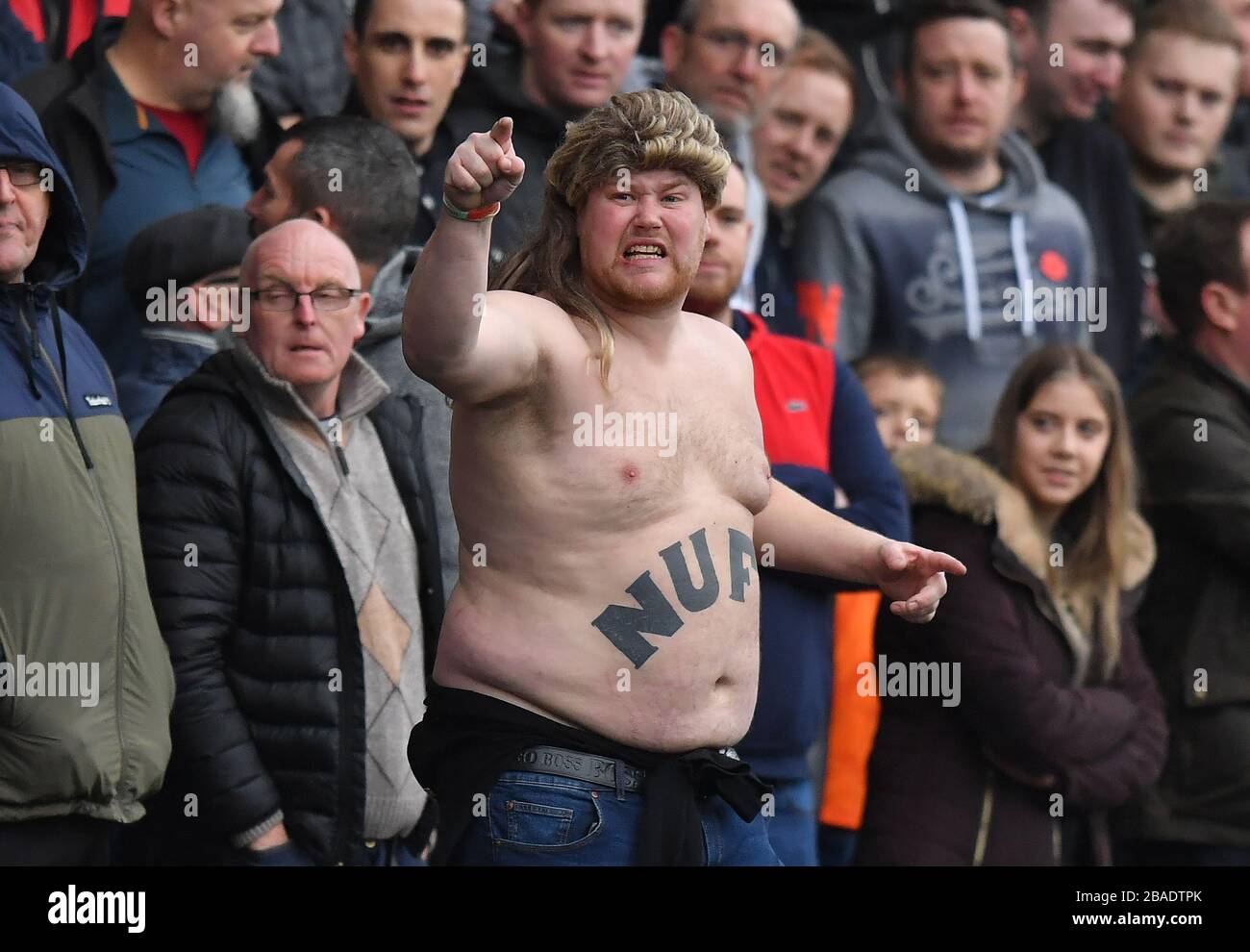 A Newcastle United fan Stock Photo - Alamy