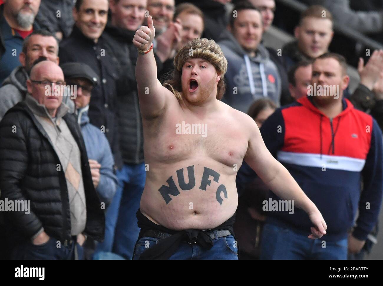 A Newcastle United fan Stock Photo - Alamy