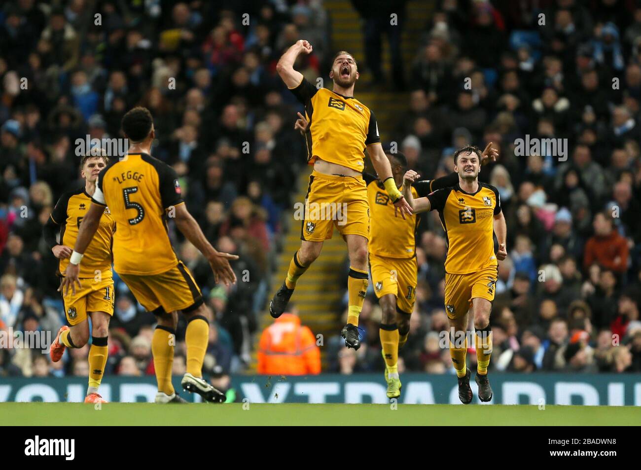 Port vales tom pope celebrates scoring hi-res stock photography and ...