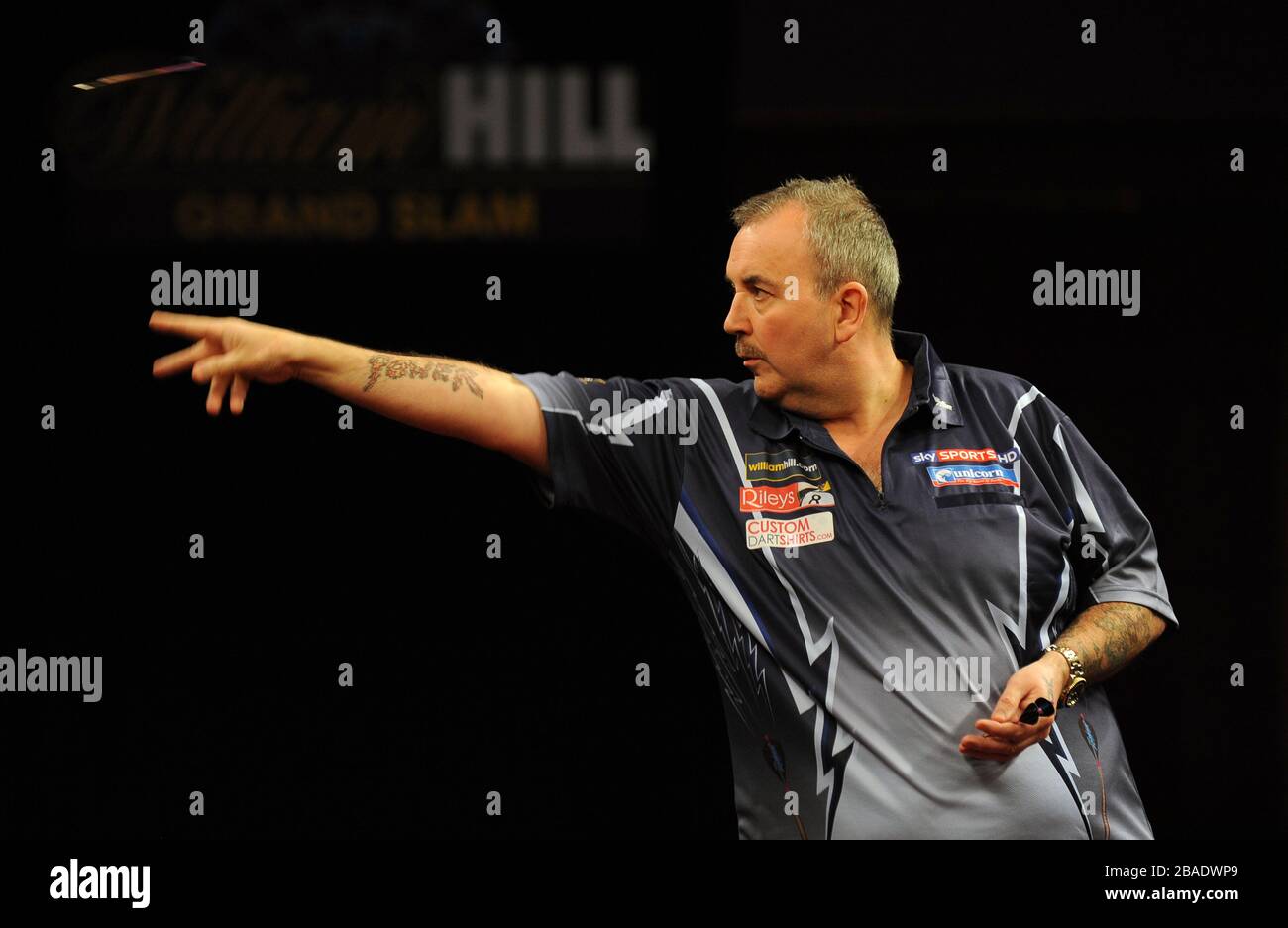 Phil 'The Power' Taylor before his match against Scott Waites Stock ...