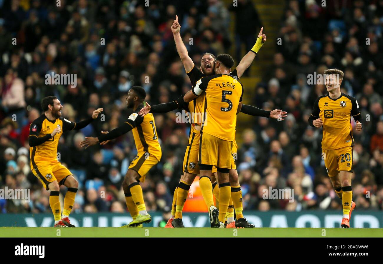Port vales tom pope celebrates scoring hi-res stock photography and ...