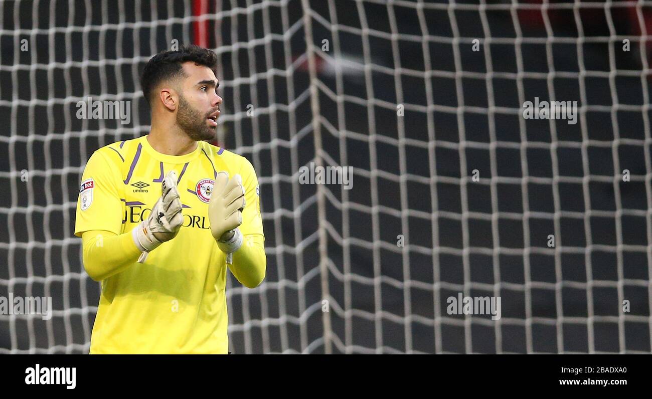Brentford goalkeeper David Raya Martin Stock Photo - Alamy