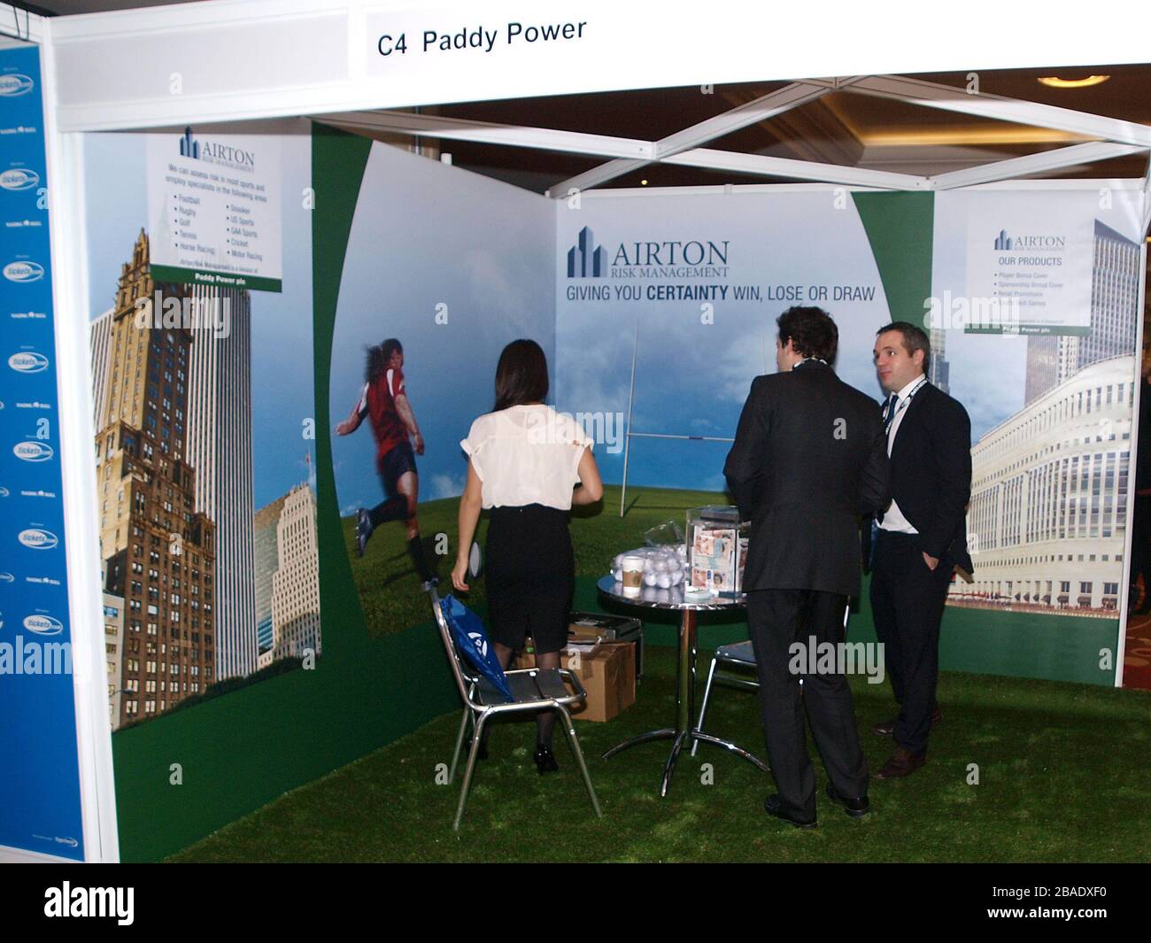 The Paddy Power stand on Day One of Rugby Expo 2012 at Twickenham Stock ...