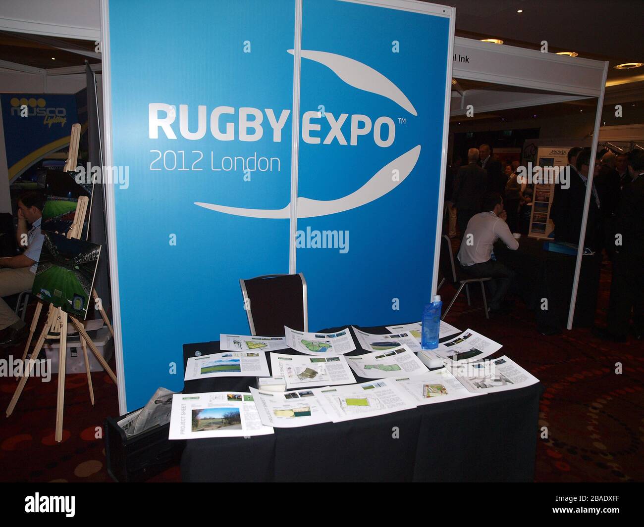 Rugby Expo 2012 signage Stock Photo - Alamy