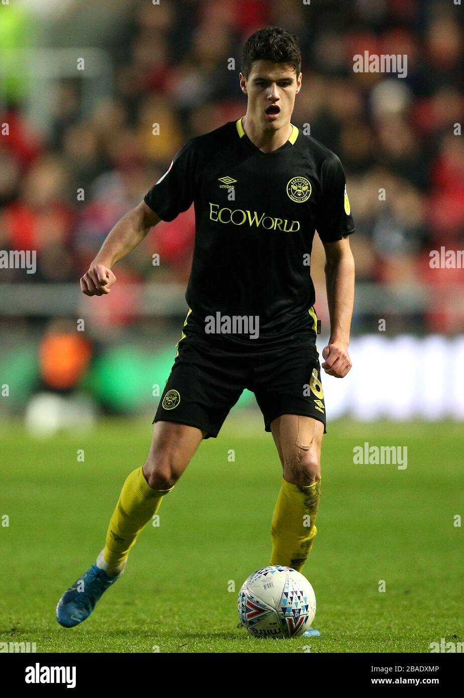 Brentford's Christian Norgaard Stock Photo - Alamy