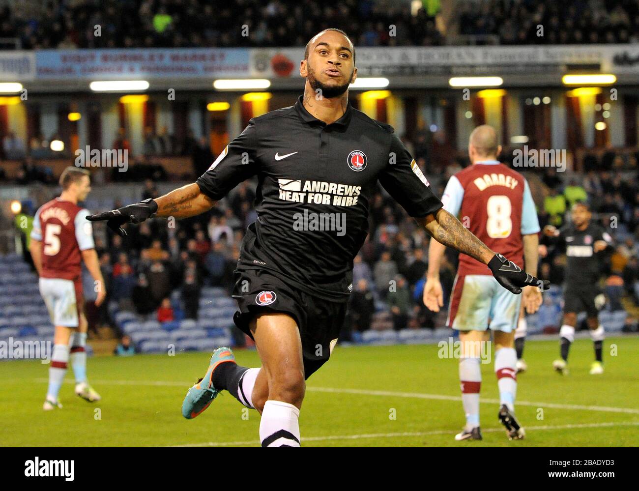 Charlton Athletic's Danny Haynes celebrates scoring his teams first ...
