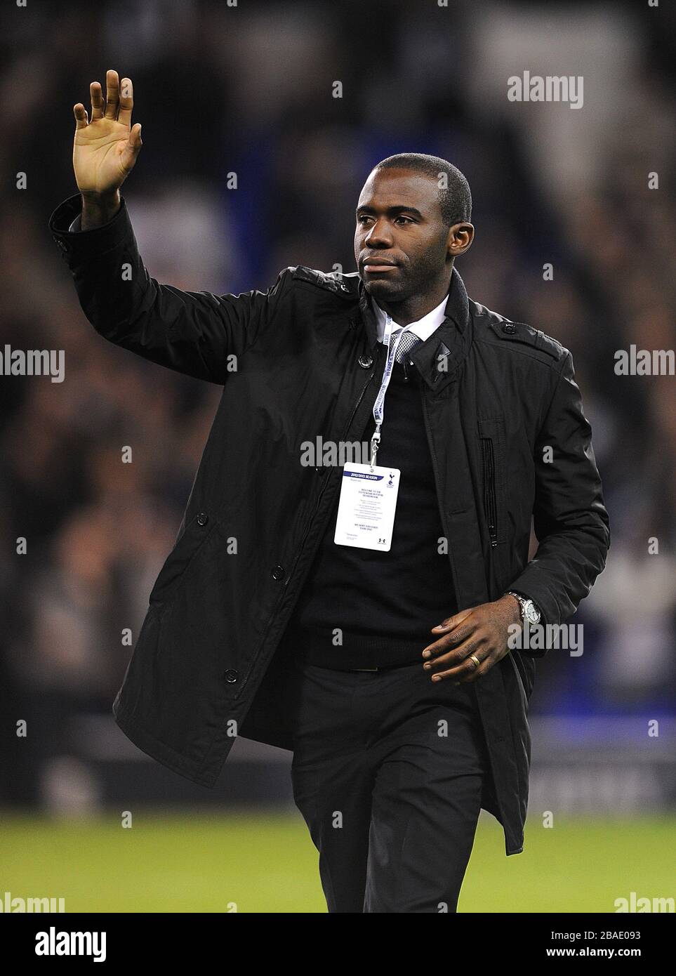 Former footballer Fabrice Muamba shows emotion during a parade around ...
