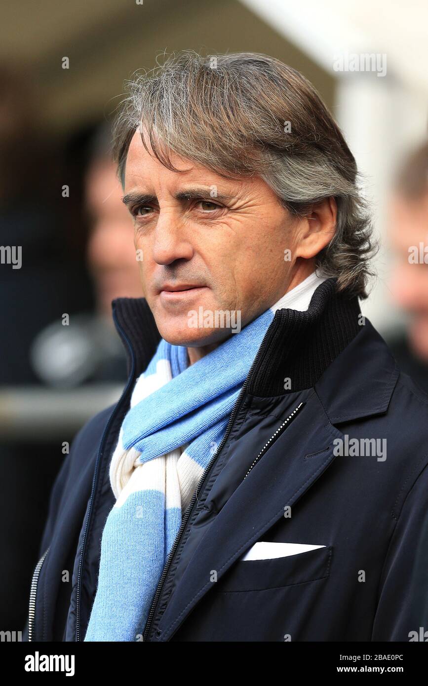 Roberto Mancini, Manchester City manager Stock Photo - Alamy