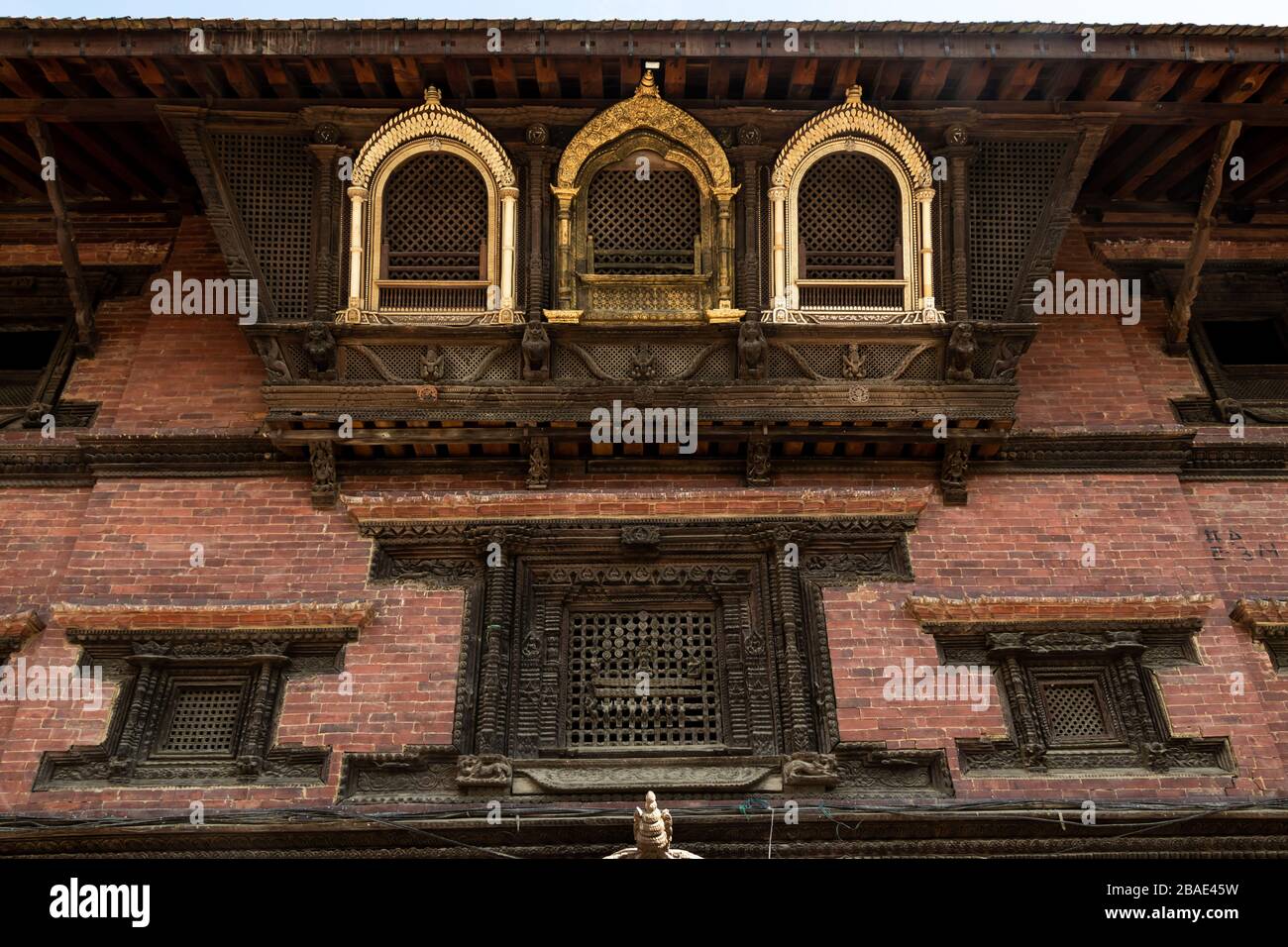 Window carving of the Patan Durbar Square, Patan, Nepal, one of the ...