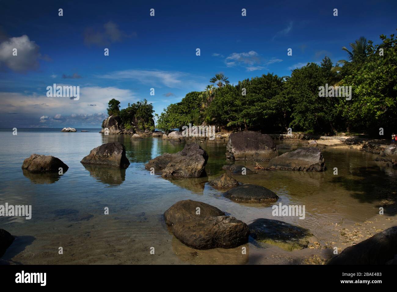 Indian Ocean, Madagascar, Ile Ste Marie, Natiora, beach scene Stock ...