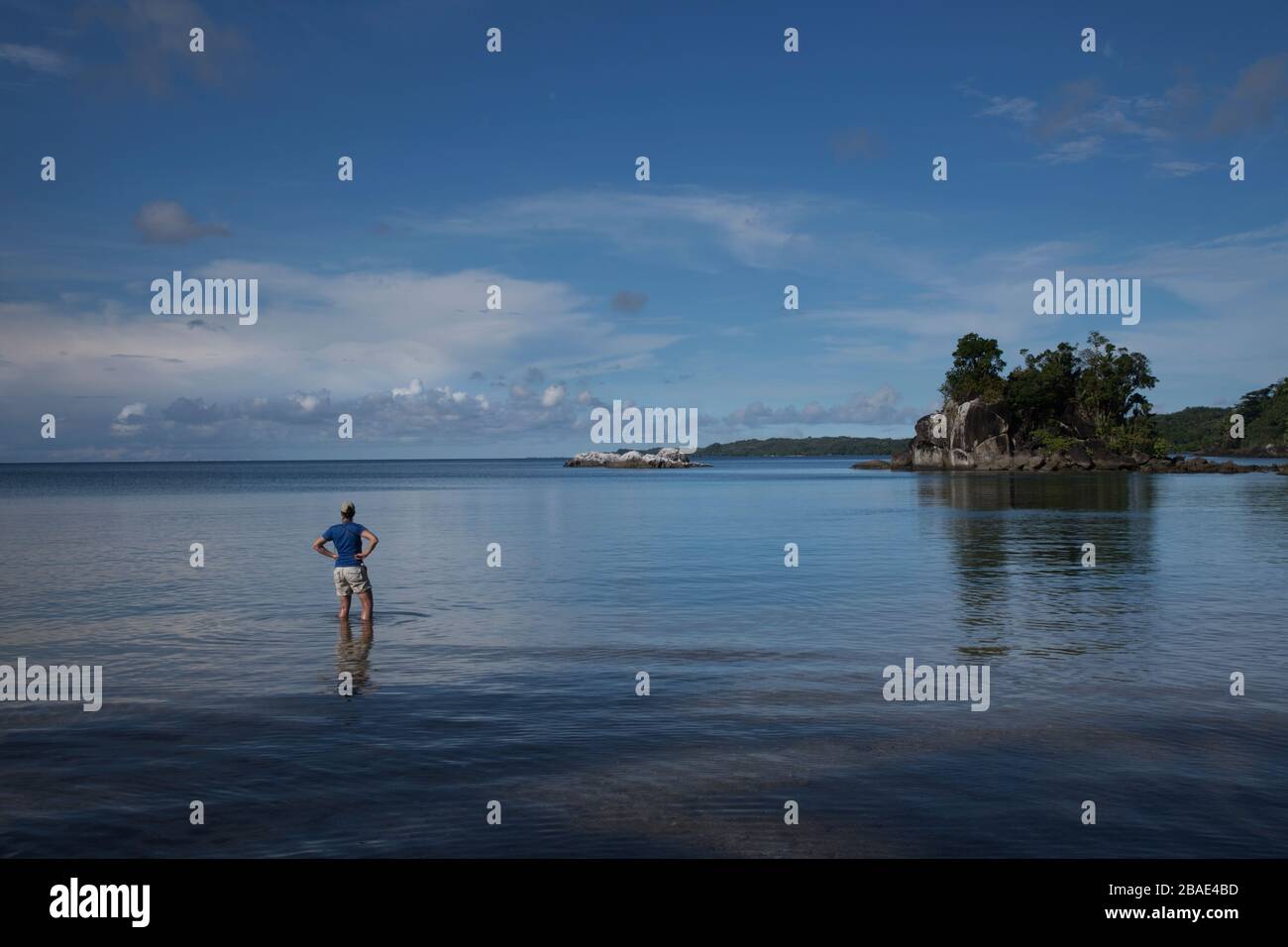 Indian Ocean, Madagascar, Ile Ste Marie, Natiora, beach scene Stock ...