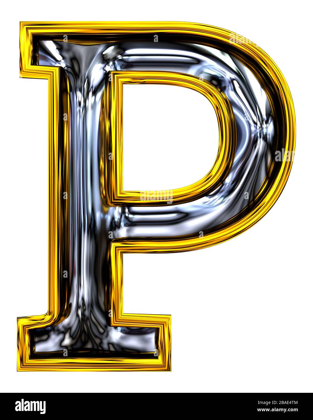 Gold Letter P