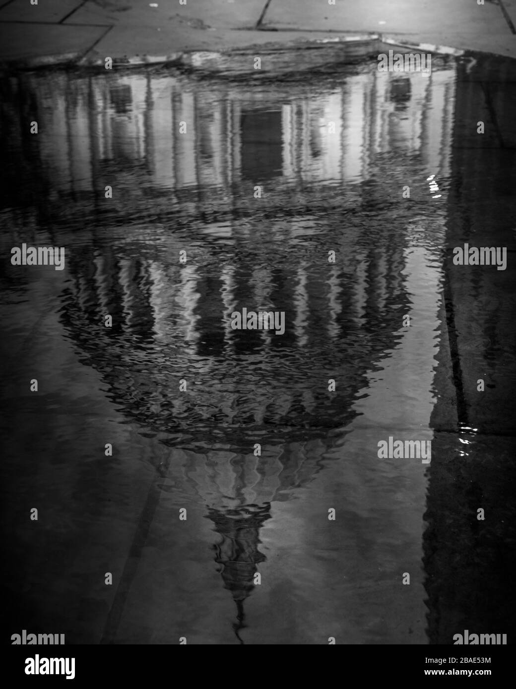 Reflection clouds blue sky Black and White Stock Photos & Images - Alamy