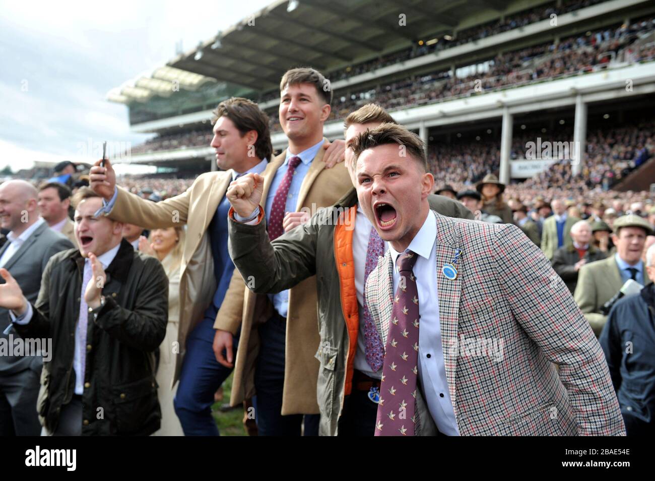 Packed stand at cheltenham racecourse hi-res stock photography and ...
