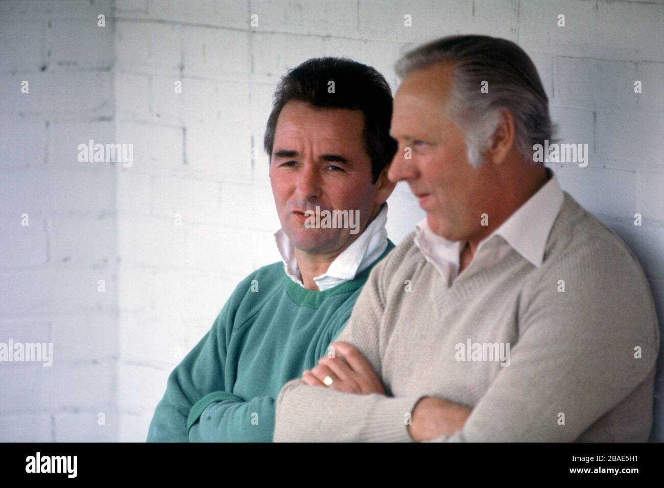 Nottingham Forest Manager Brian Clough with Assistant Manager Peter ...