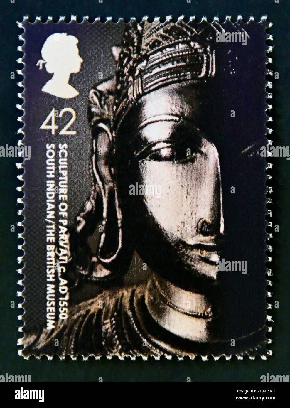 Postage stamp. Great Britain. Queen Elizabeth II. 250th Anniversary of ...