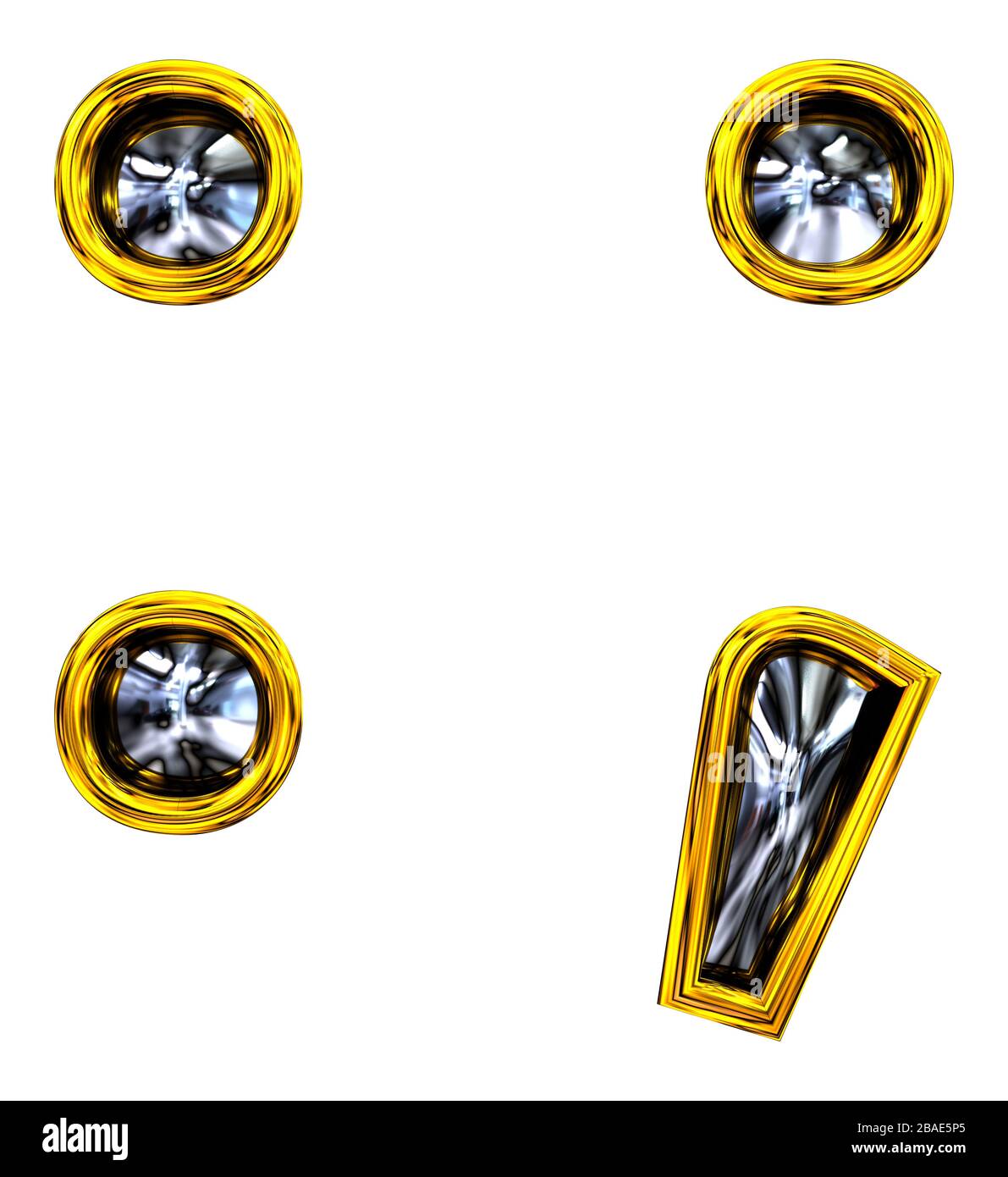 3D rendering. Colon symbol. Pure high resolution ABC render. Crisp Door ...