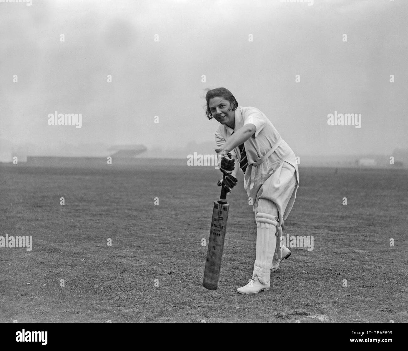 First ever womens cricket match Black and White Stock Photos & Images ...